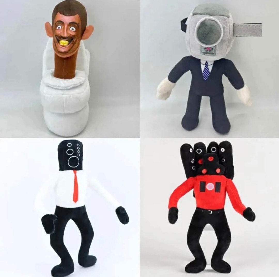 Skibidi Toilet Plush Toys 4-styles - Etsy Ireland