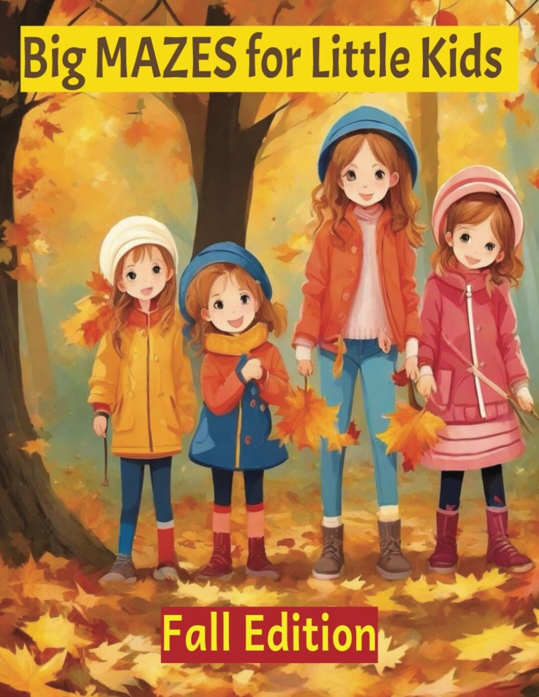 Big MAZES for Little KIDS - Fall Edition! Maze Book! - Etsy