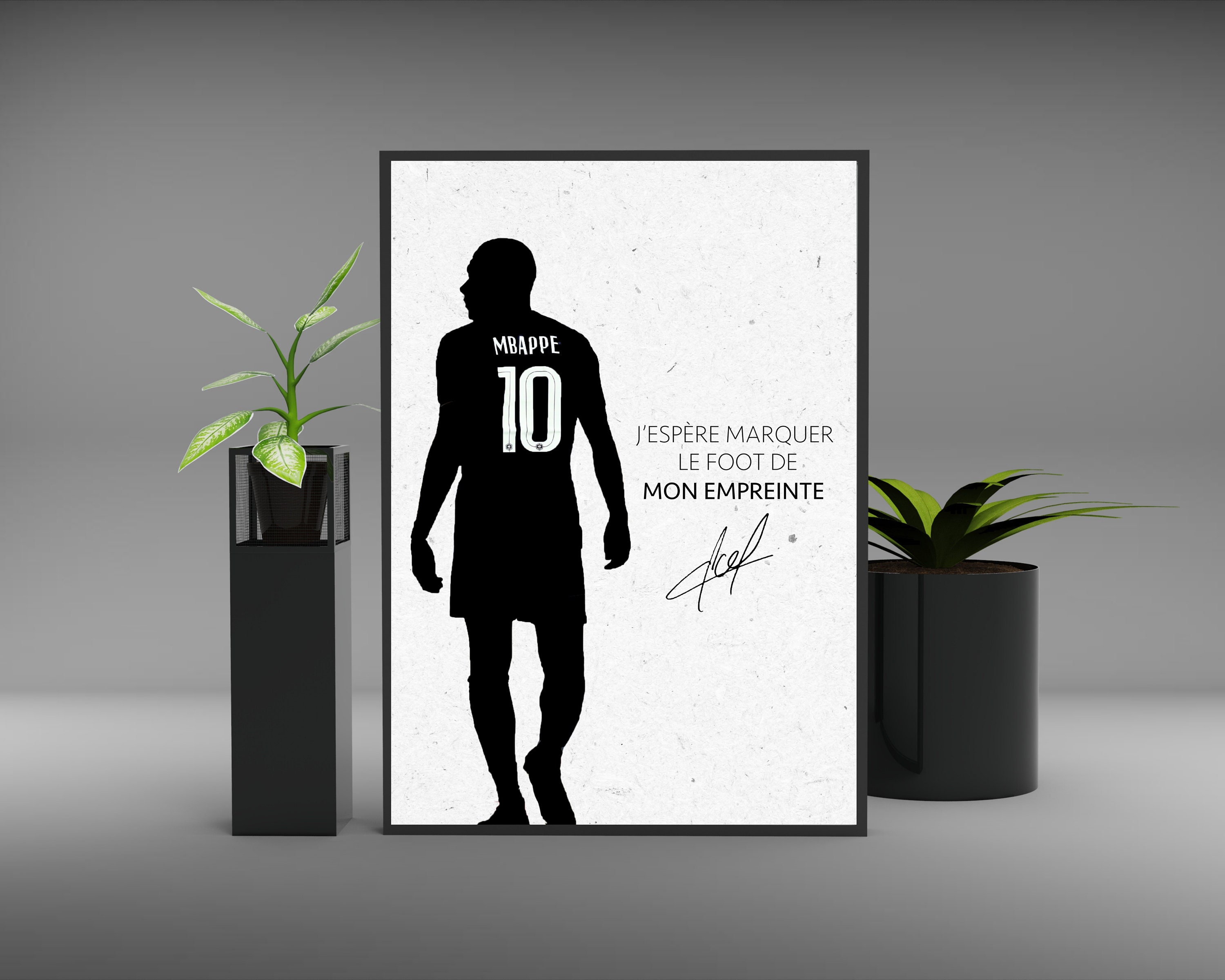 Kylian Mbappé Poster Mbappé French Team Football Poster Poster With ...