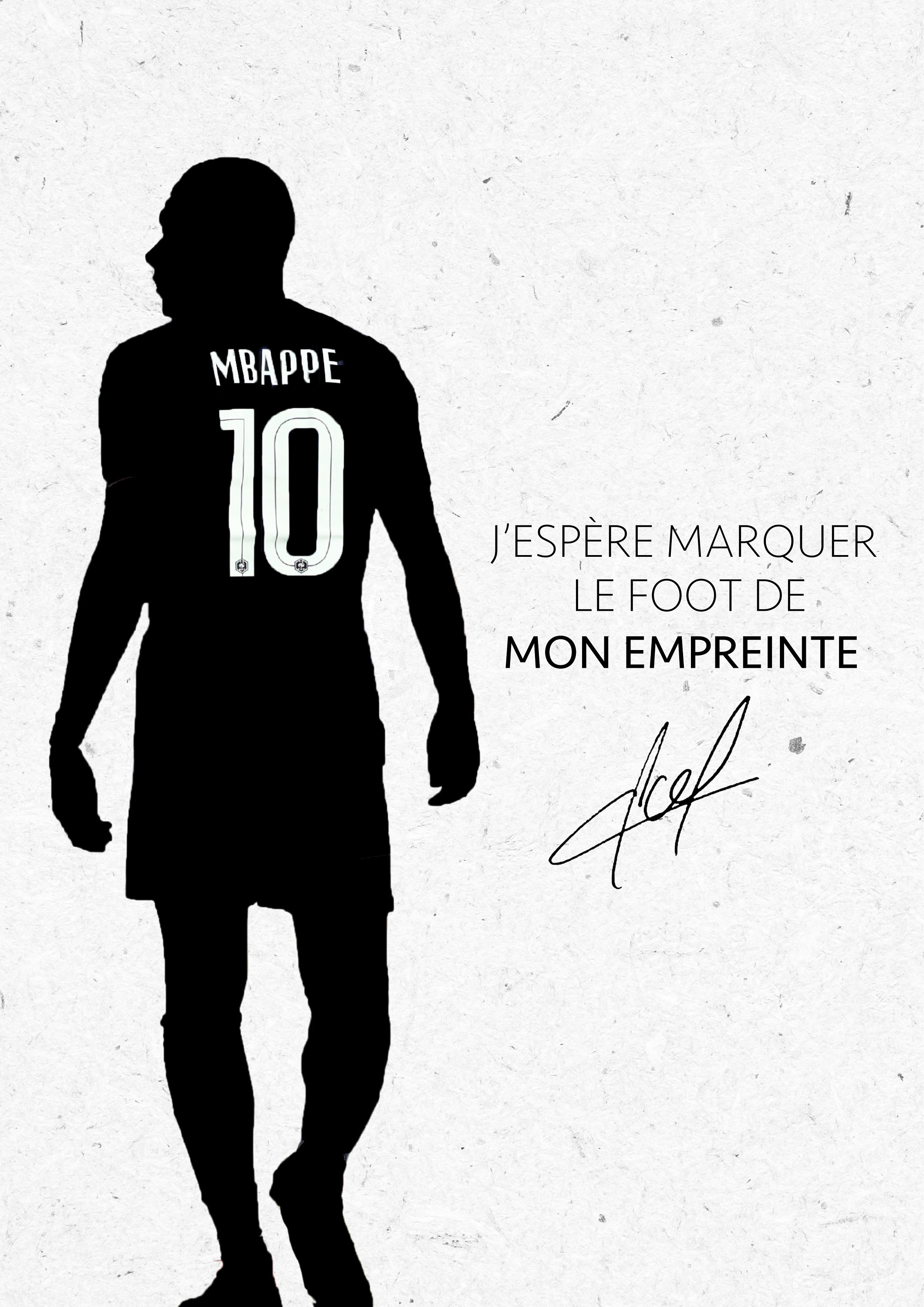 Kylian Mbappé Poster Mbappé French Team Football Poster Poster With ...