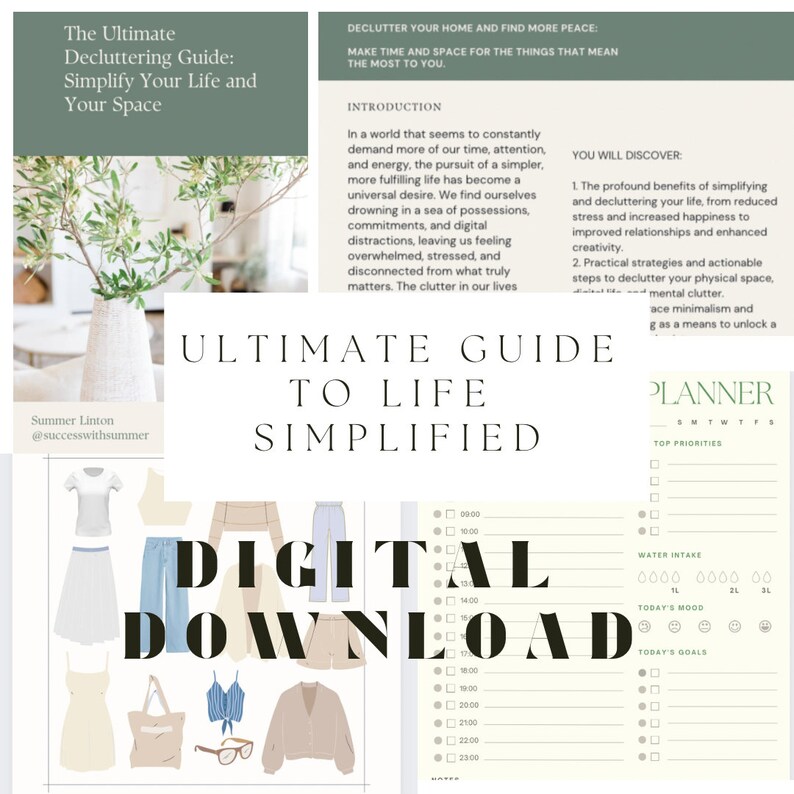 The Ultimate Decluttering Guide: Simplify Your Life - Etsy
