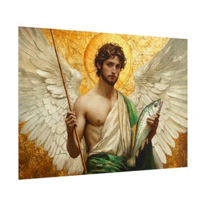 St Raphael Archangel Painting St Raphael Art St Raphael Spiritual St ...