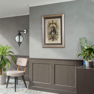 Jesus Vintage Illustration Spiritual Art Jesus Artwork Peaceful Jesus ...