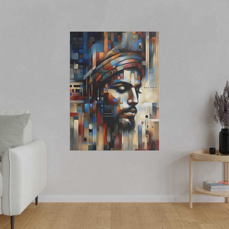 Nomad Man Oil Painting on Canvas Indian Man Modern Art for Home Decor ...