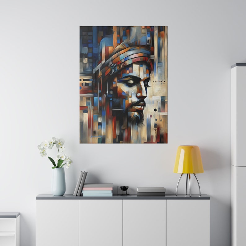 Nomad Man Oil Painting on Canvas Indian Man Modern Art for Home Decor ...