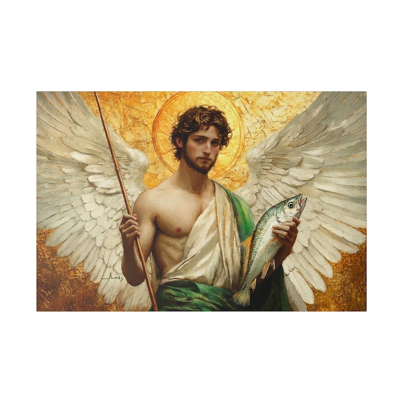 St Raphael Archangel Painting St Raphael Art St Raphael Spiritual St ...