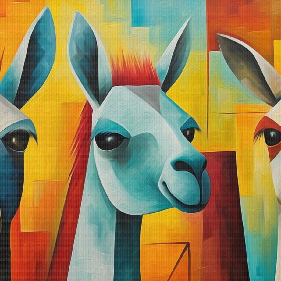 Llamas Painting | Home Decor | Affordable Art | Llamas Lover | Interior ...
