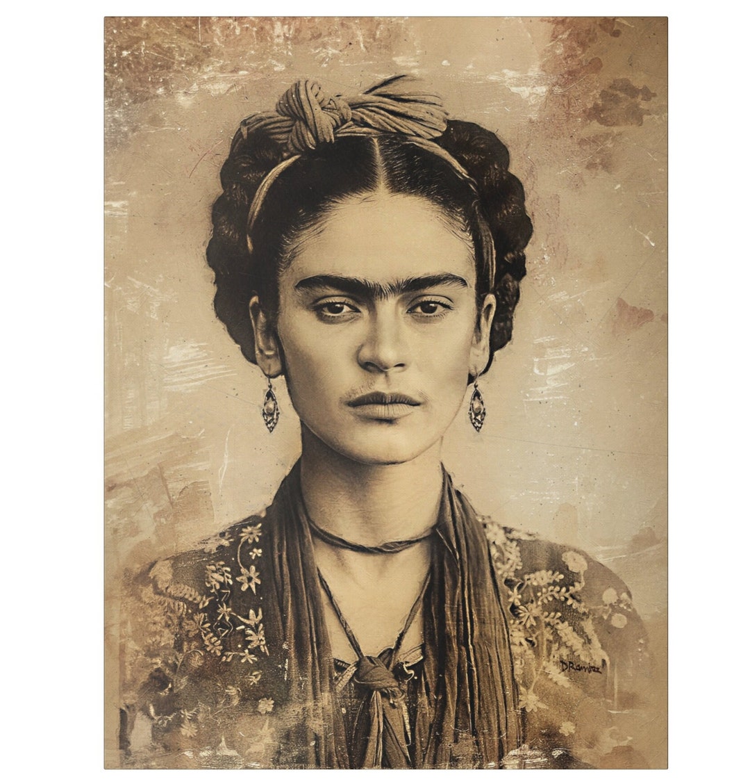 Frida Kalho Sketch on Paper or Canvas Frida Art for Home Decor Frida ...