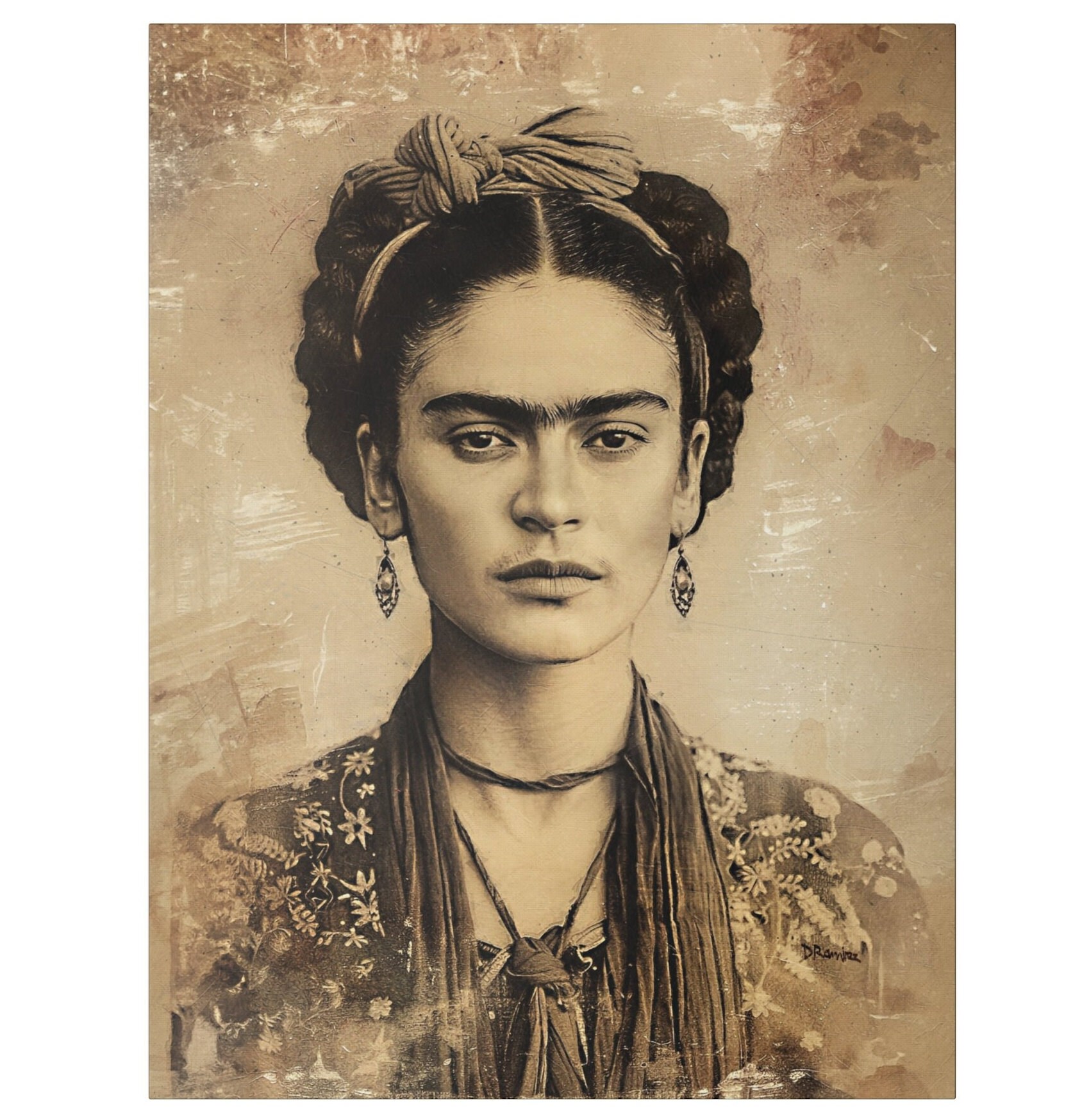 Frida Kalho Sketch on Paper or Canvas Frida Art for Home Decor Frida ...