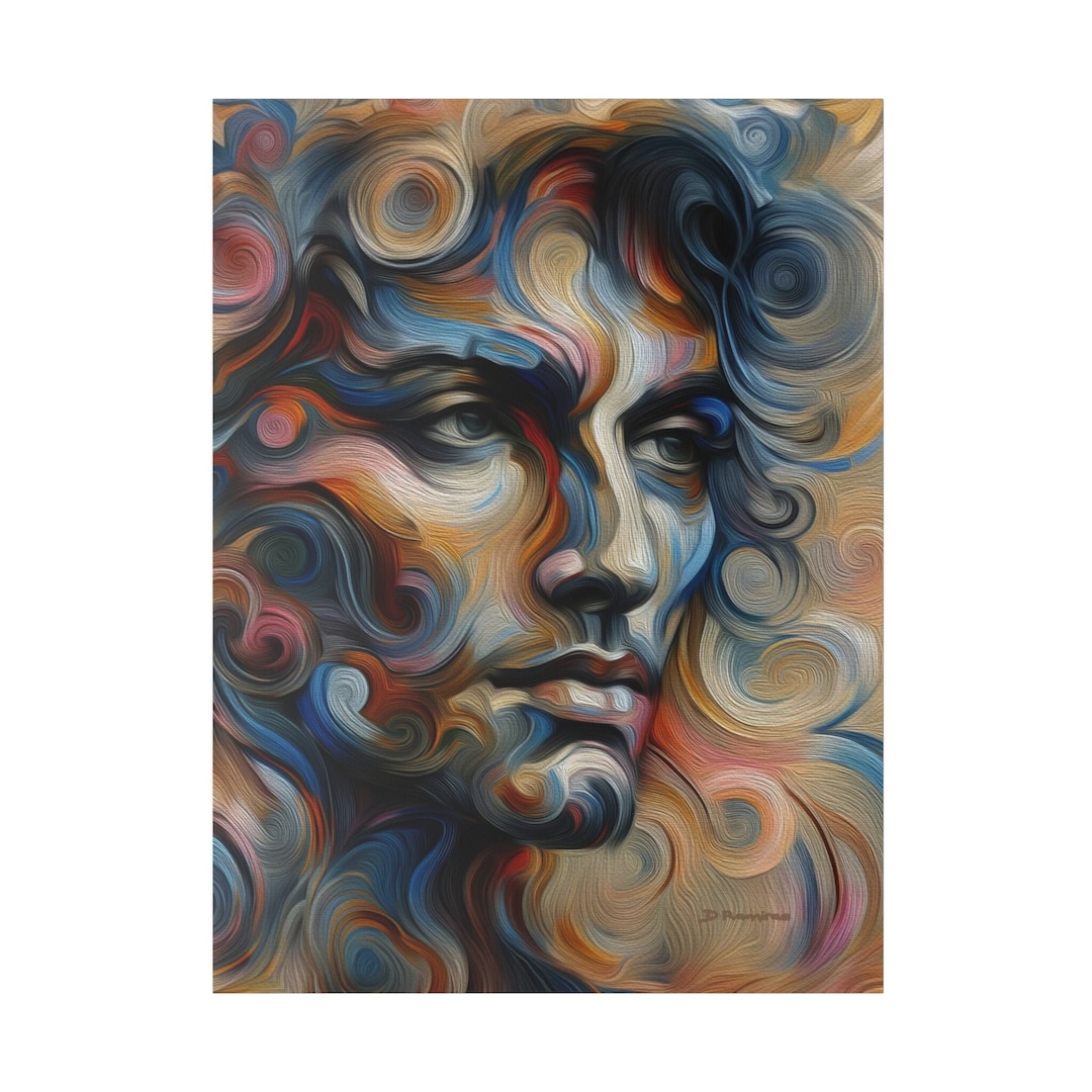 David Abstract Oil Painting Replica Print on Canvas - Etsy