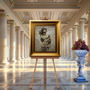 Bacchus Painting on Paper or Canvas Print Bacchus Art for Home Decor ...