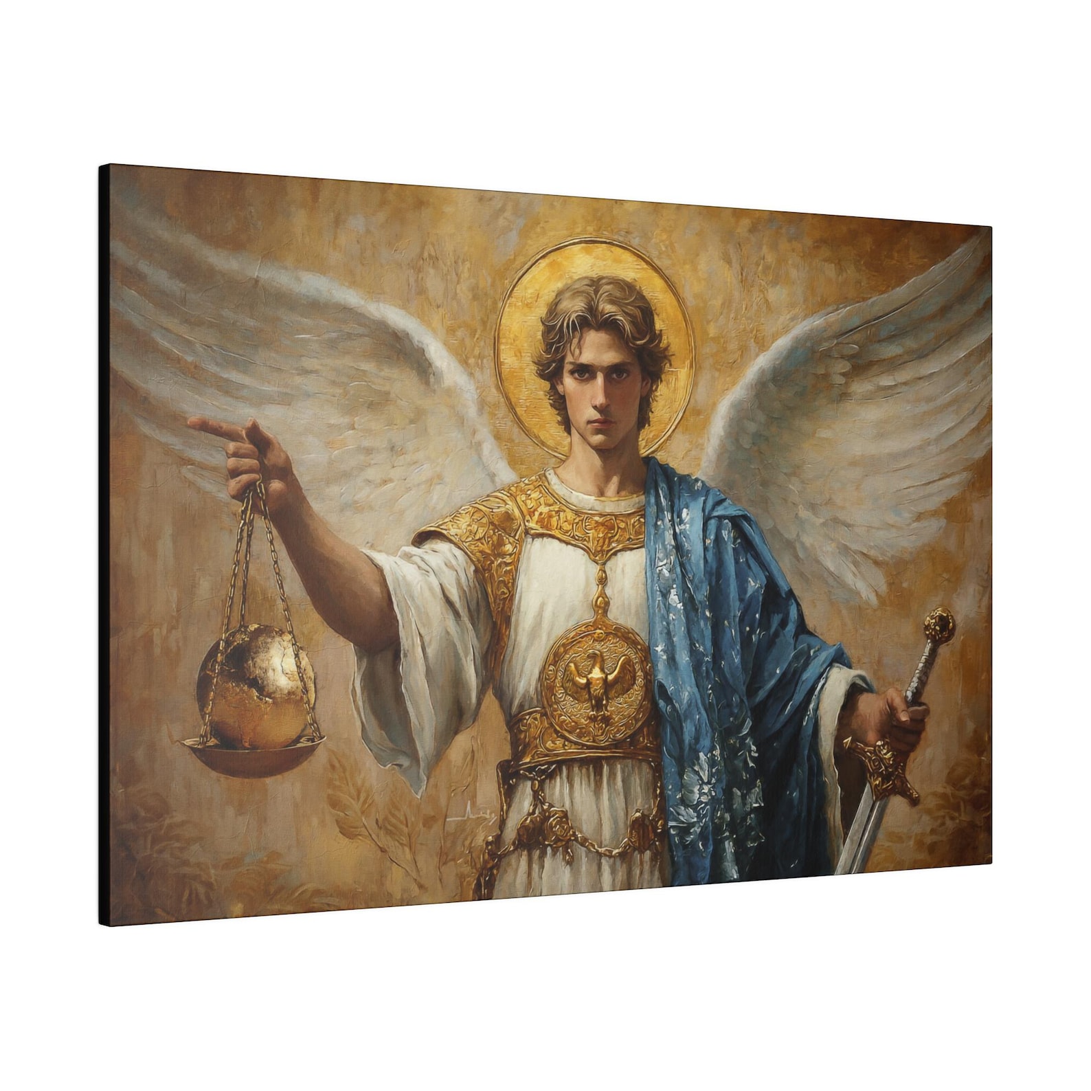 St Michael Archangel Painting St Michael Art St Michael Spiritual St Michael Artwork Peaceful St ...