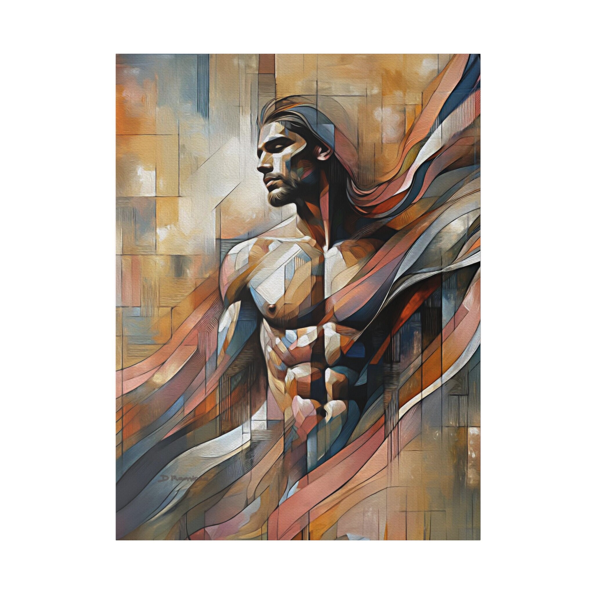 Adam Art Abstract Oil Painting on Canvas Biblical Modern Art - Etsy