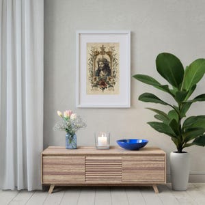 Jesus Vintage Illustration Spiritual Art Jesus Artwork Peaceful Jesus ...