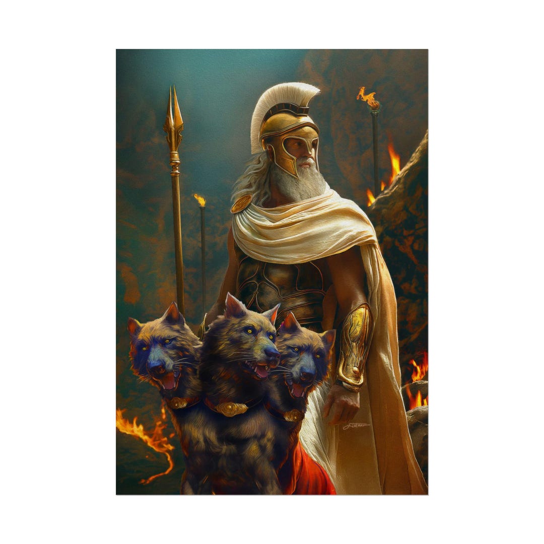 Ades Painting Greek Mythology Artwork Underworld God Mythological Fine ...