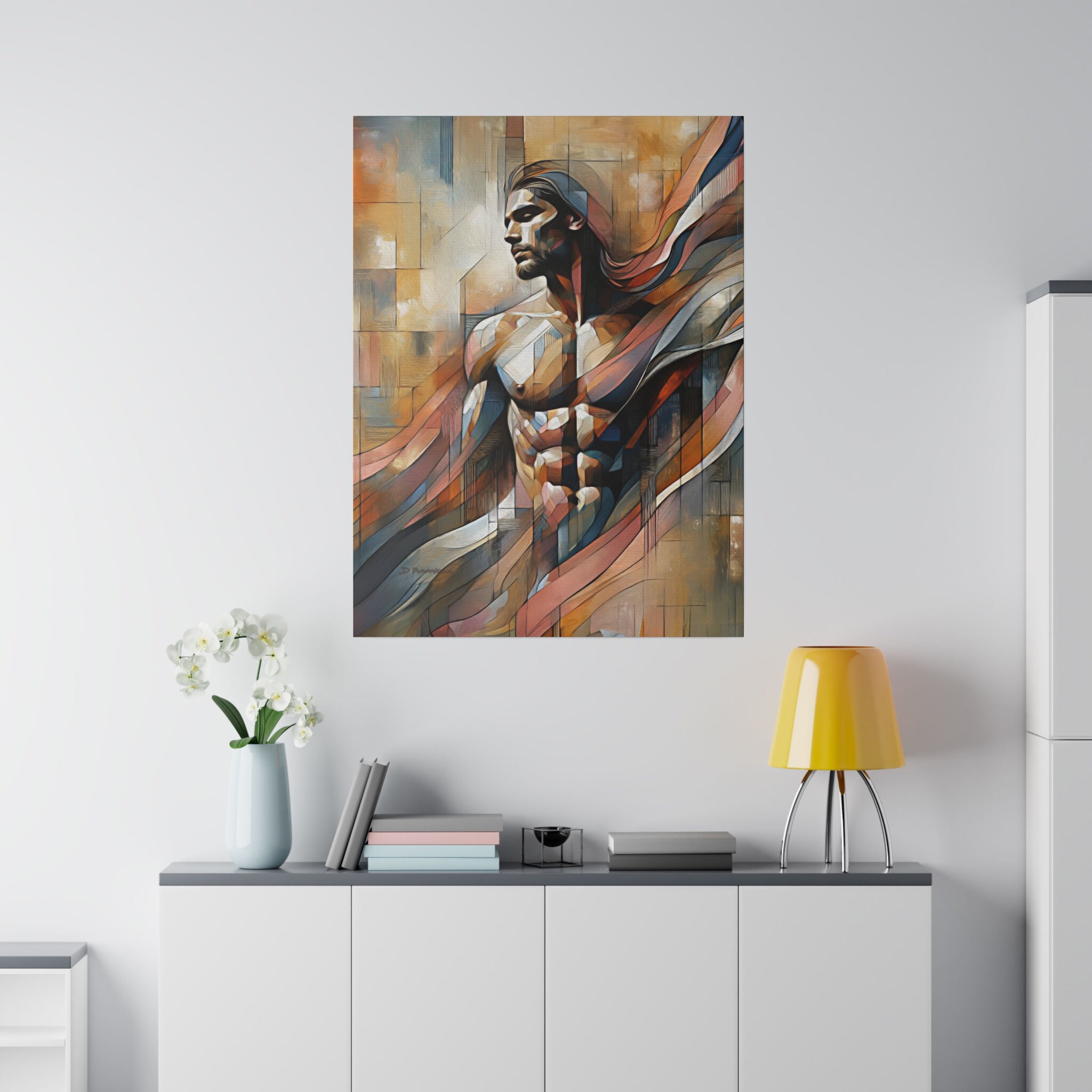 Adam Art Abstract Oil Painting on Canvas Biblical Modern Art - Etsy