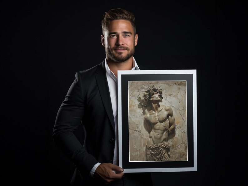 Bacchus Painting on Paper or Canvas Print Bacchus Art for Home Decor ...