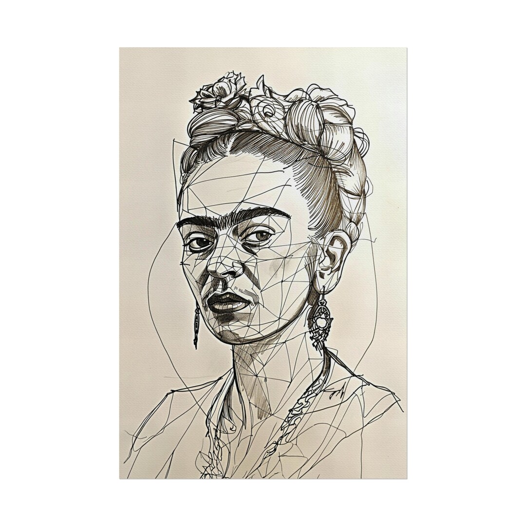 Frida Kahlo "golden Ratio" Sketch Art Print, Contemporary Home Decor - Etsy