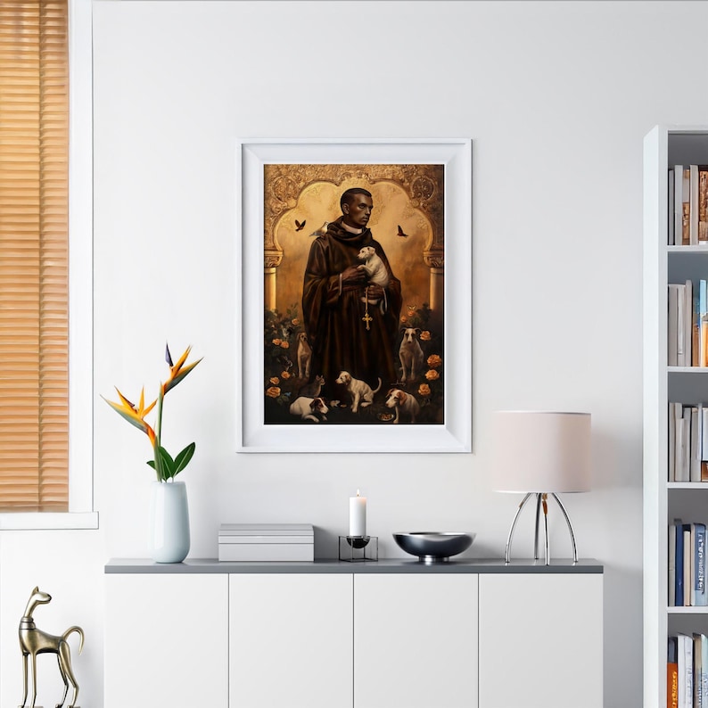Saint Martin of Porres Art: Sacred Art Canvas or Paper Print - Etsy