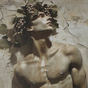 Bacchus Painting on Paper or Canvas Print Bacchus Art for Home Decor ...