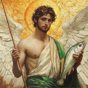 St Raphael Archangel Painting St Raphael Art St Raphael Spiritual St ...