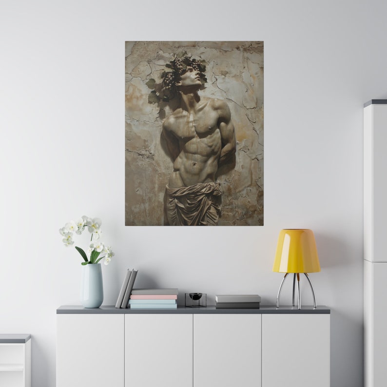 Bacchus Painting on Paper or Canvas Print Bacchus Art for Home Decor ...