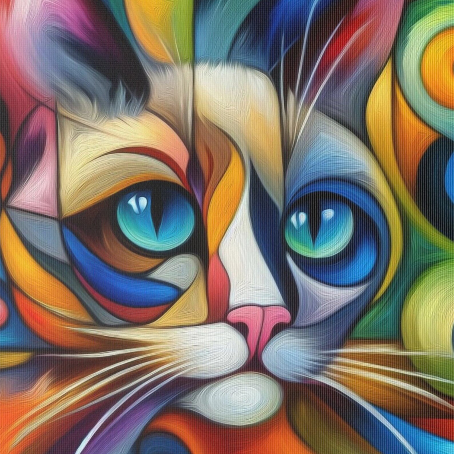 Cat Art | Feline Fine Art | Cat Oil Painting | Cats on Canvas | Cat ...