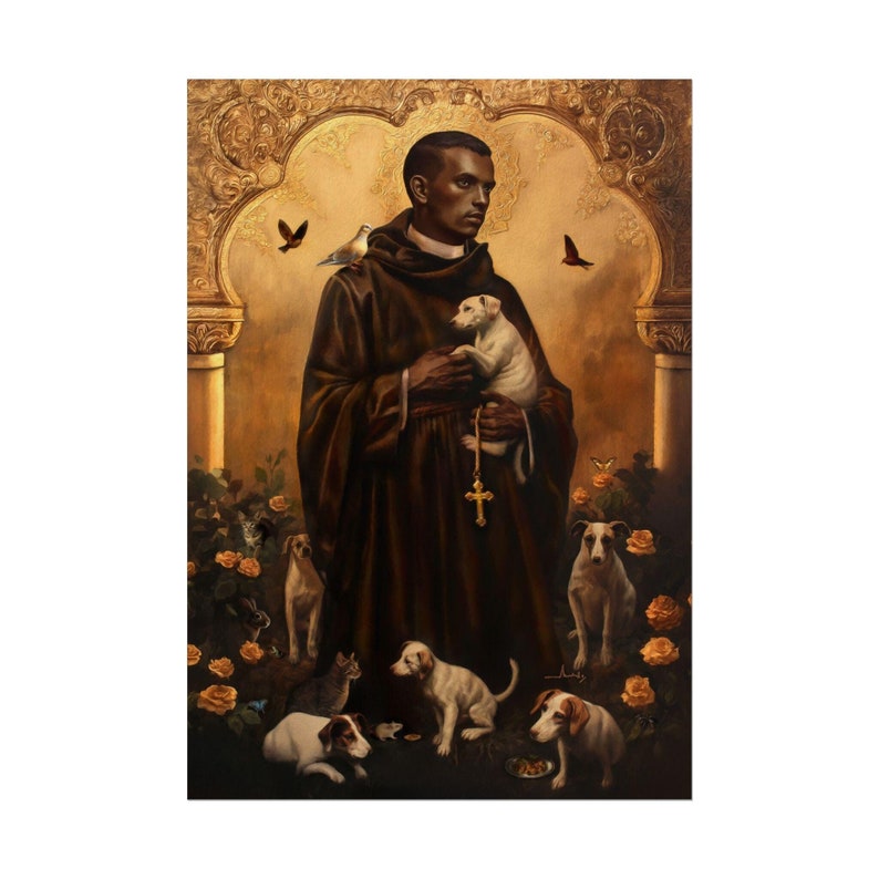 Saint Martin of Porres Art: Sacred Art Canvas or Paper Print - Etsy
