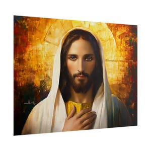 Jesus Portrait Art: "peace From Jesus" Sacred Painting - Etsy