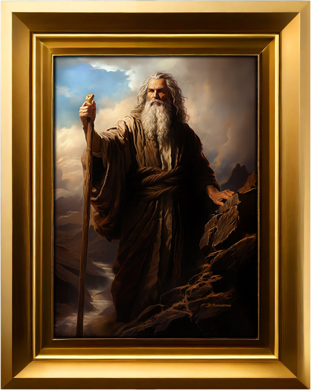 MOSES | Moses Painting | Moises | Ten Commandments | Los 10 ...