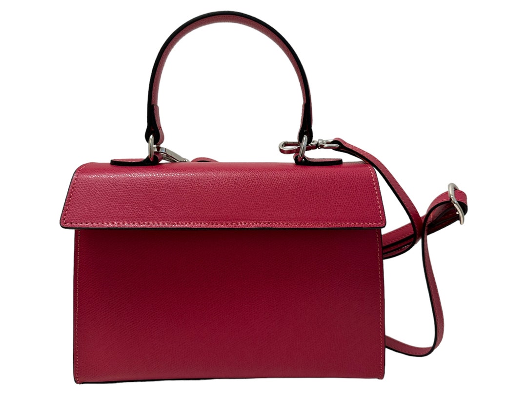 Modern Original Raspberry Bag Made of Genuine Italian Leather Casual ...