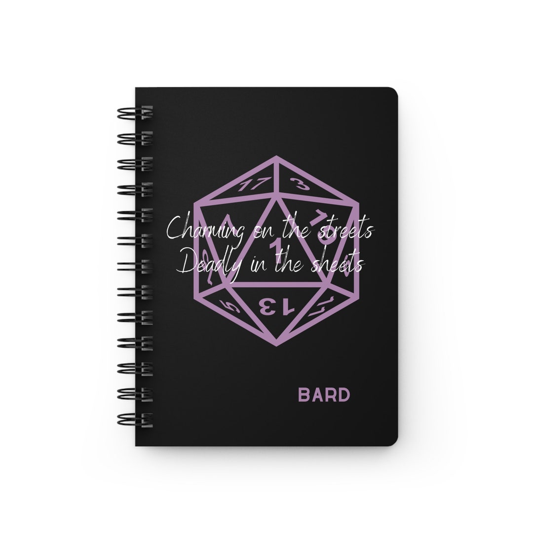Dnd Notebook Bard Journal D&d Notebook Dnd Character Dnd Gifts for Her ...