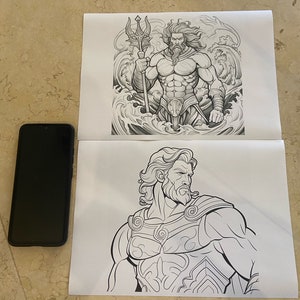 50 Epic Printable Greek Mythology Coloring Pages. - Etsy