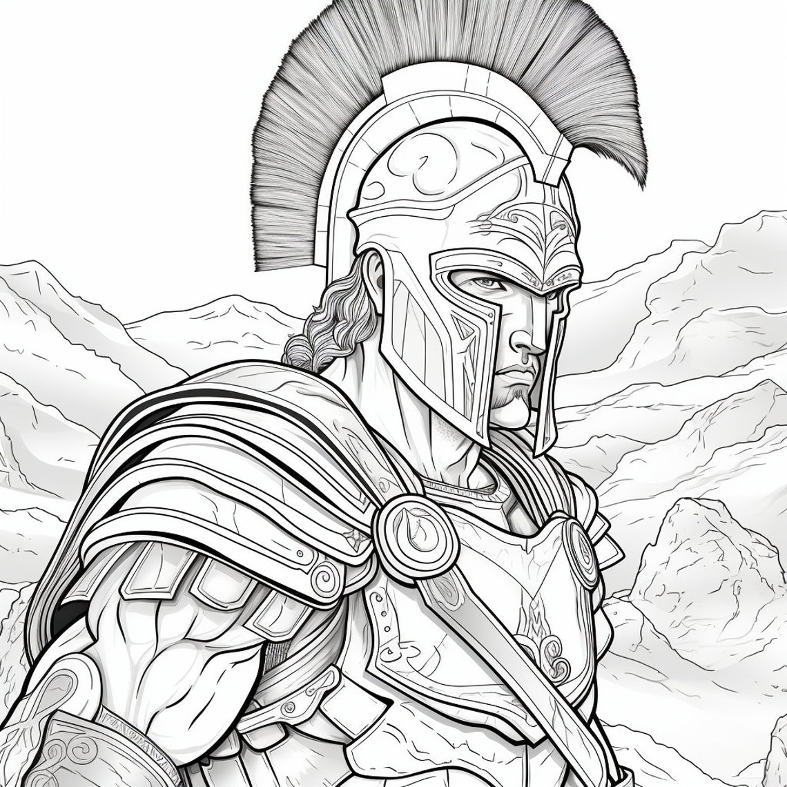 50 Epic Printable Greek Mythology Coloring Pages. - Etsy