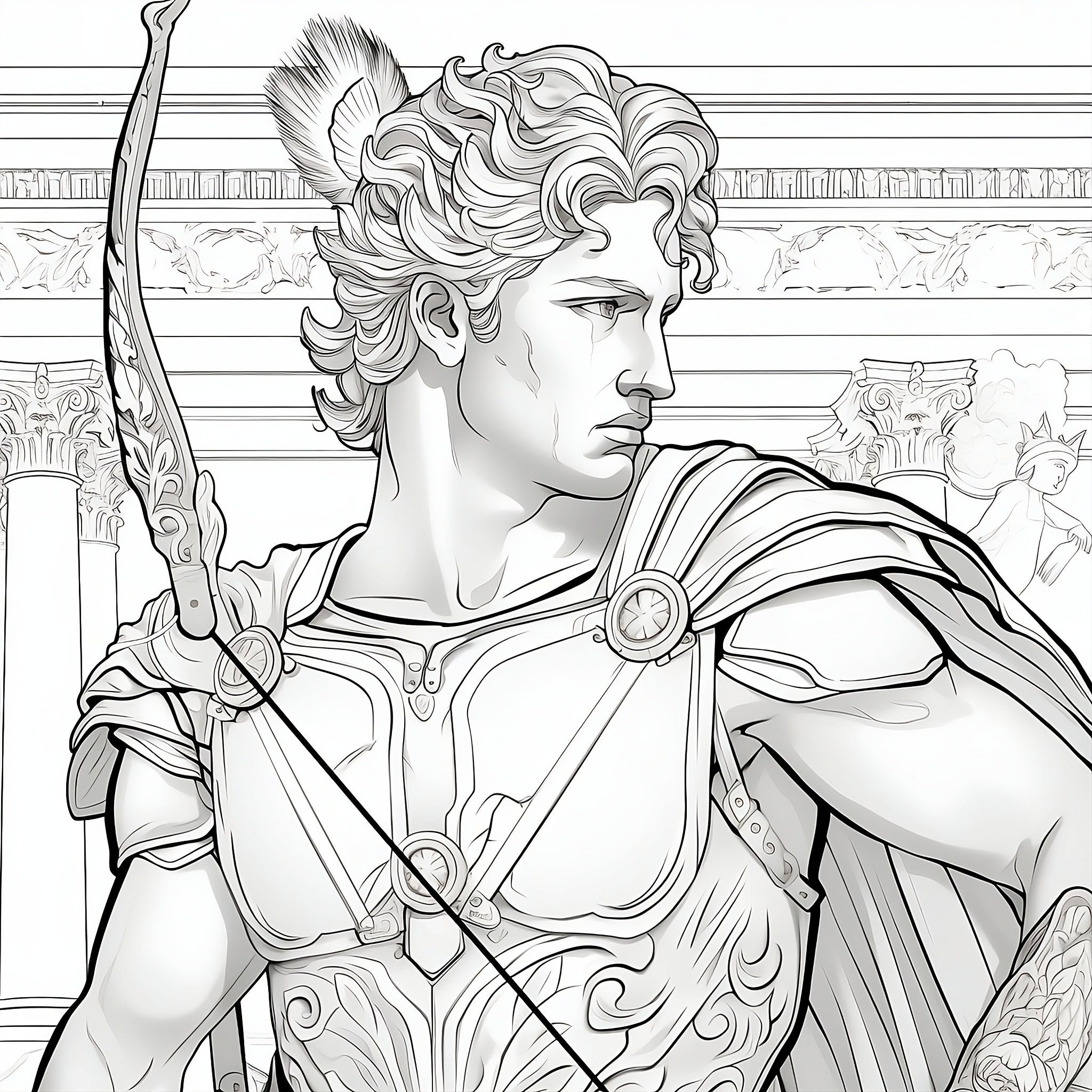 50 Epic Printable Greek Mythology Coloring Pages. - Etsy