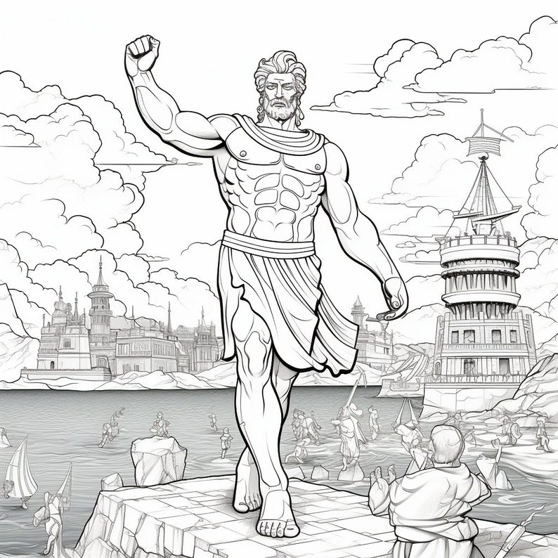 50 Epic Printable Greek Mythology Coloring Pages. - Etsy
