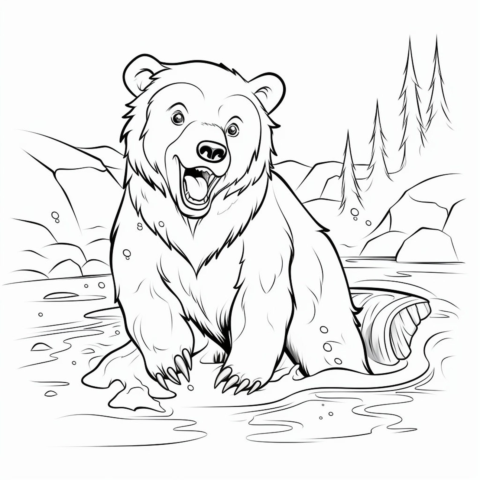 30 Printable Animal Coloring Drawings - Etsy