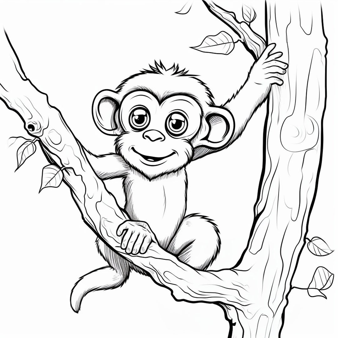 30 Printable Animal Coloring Drawings - Etsy