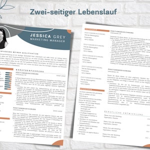 Application Template CV Template CV Tabular CV Modern & - Etsy