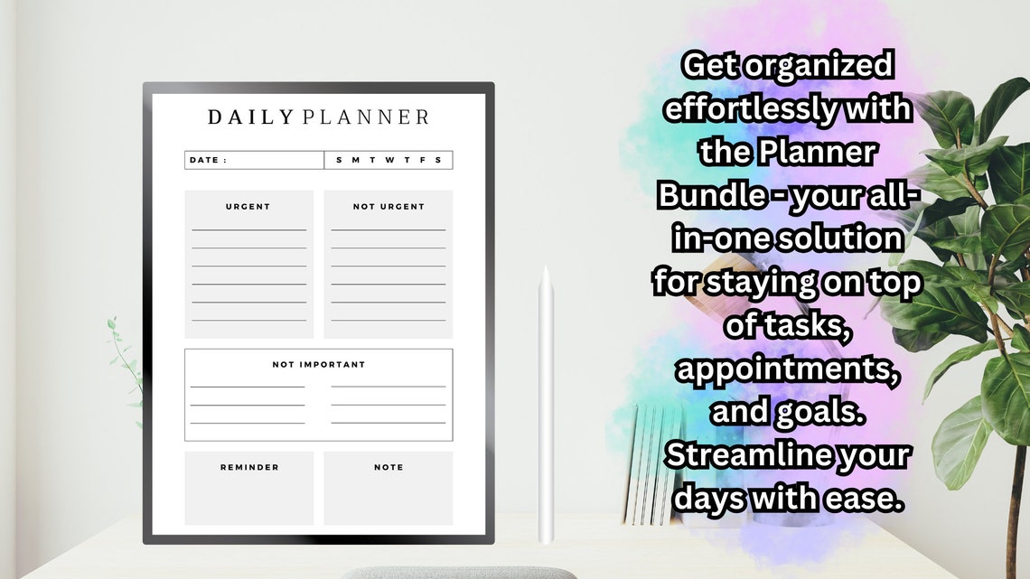 Printable Planner Bundle Goals, Habit Trackers, Growth Mindset, Self ...