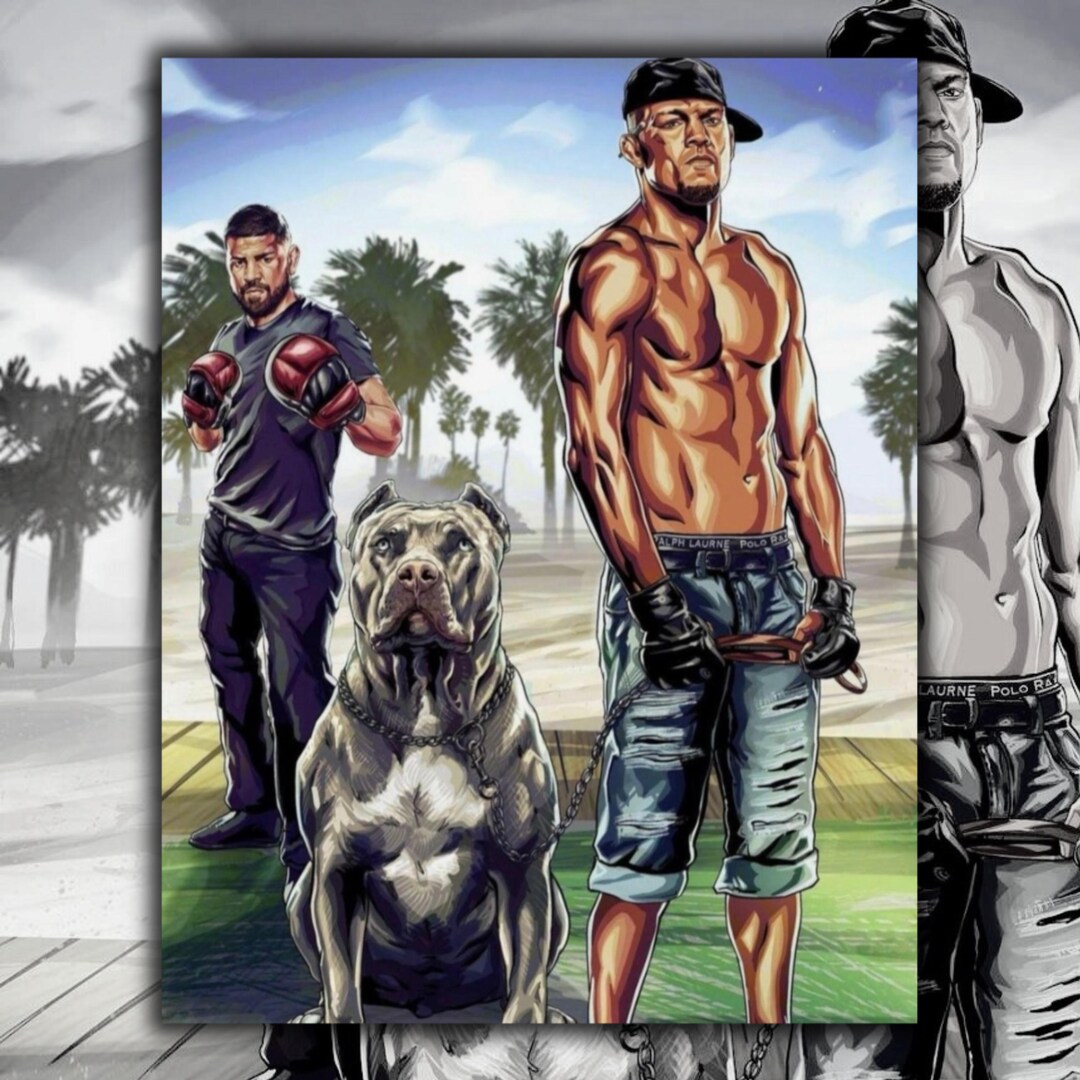 Nate & Nick Diaz Poster | Stockton Slap Legends | UFC Brothers Wall Art ...
