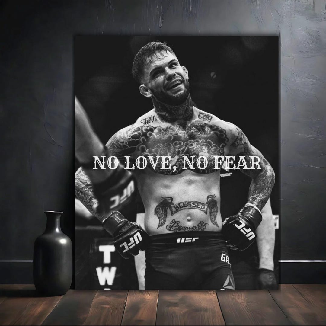 Cody Garbrandt Poster | No Love UFC Wall Art | MMA Fighter Print ...