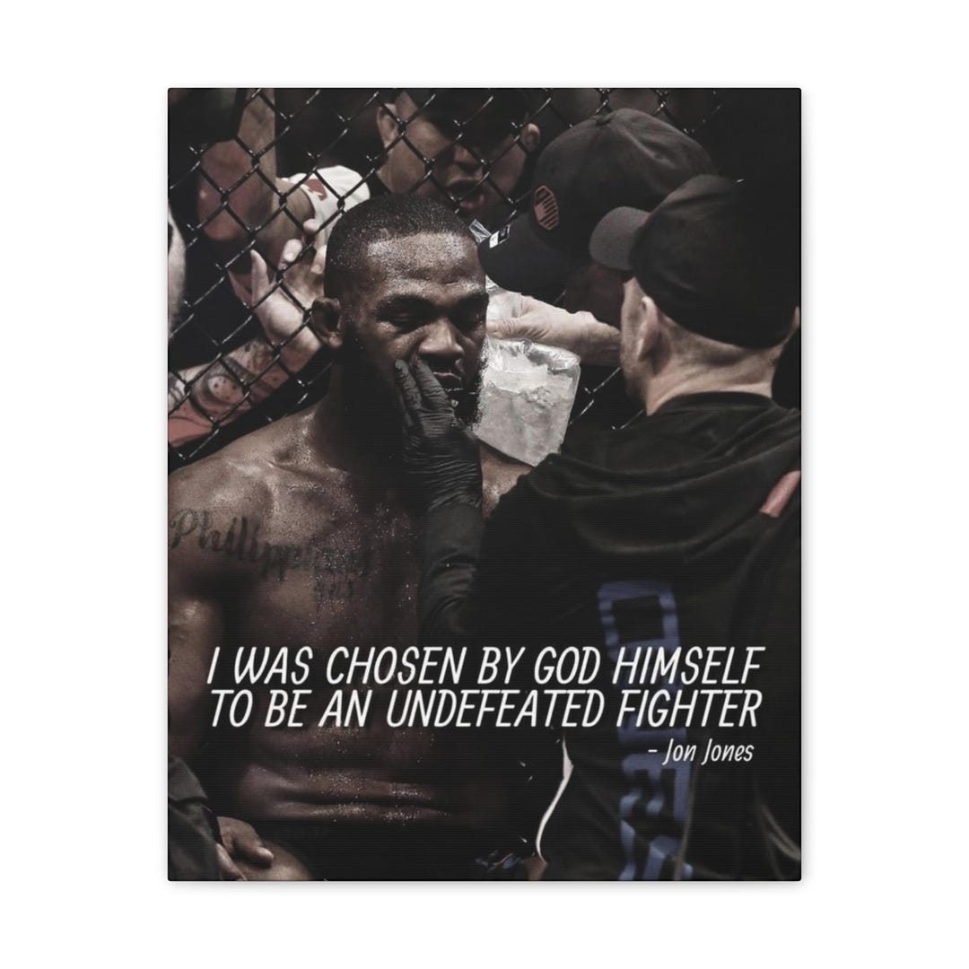 Jon Jones Luxury Canvas | UFC Fighter Art | Bones Apparel | Exclusive ...