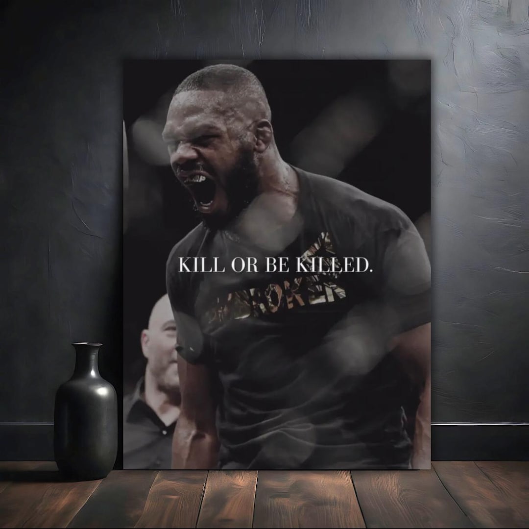 Jon Jones Poster | Luxury MMA Wall Art | Exclusive Fighter Print ...