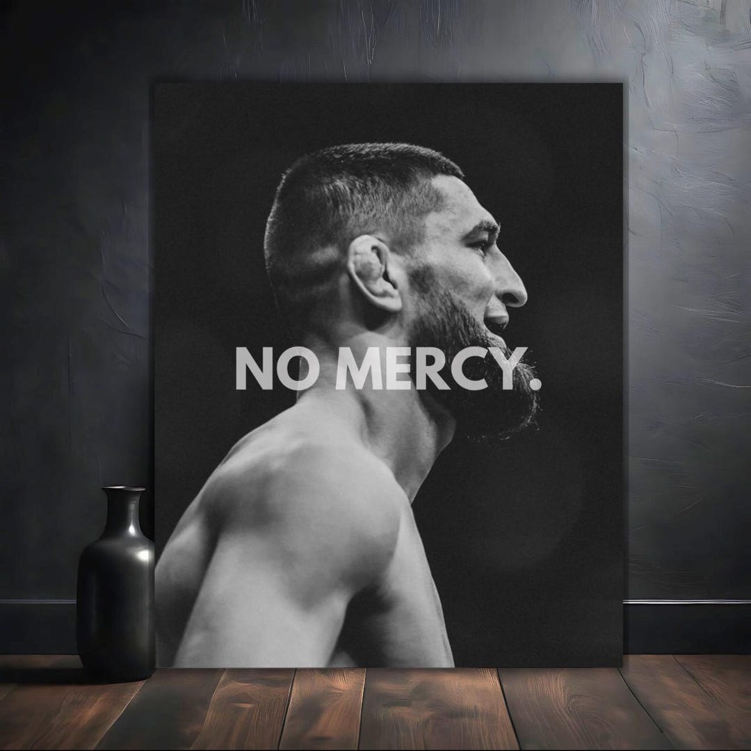 Khamzat Chimaev Poster | UFC Wall Art | MMA Fighter Print | Chechen ...