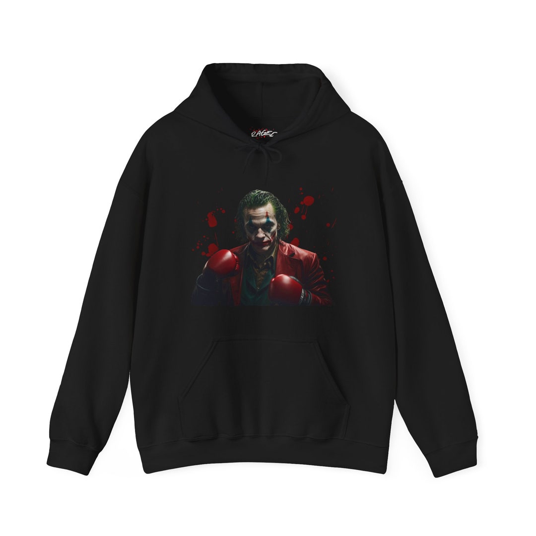 Raged Joker Boxing Hoodie - MMA Merch - Fight Clothing - Villain Era ...
