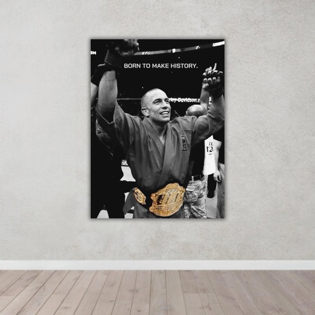 GSP Poster | Luxury MMA Wall Art | Exclusive Georges St-pierre Print ...