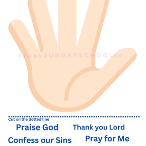 Prayer Hand Teaching Kids How to Pray the Lord's Way - Etsy