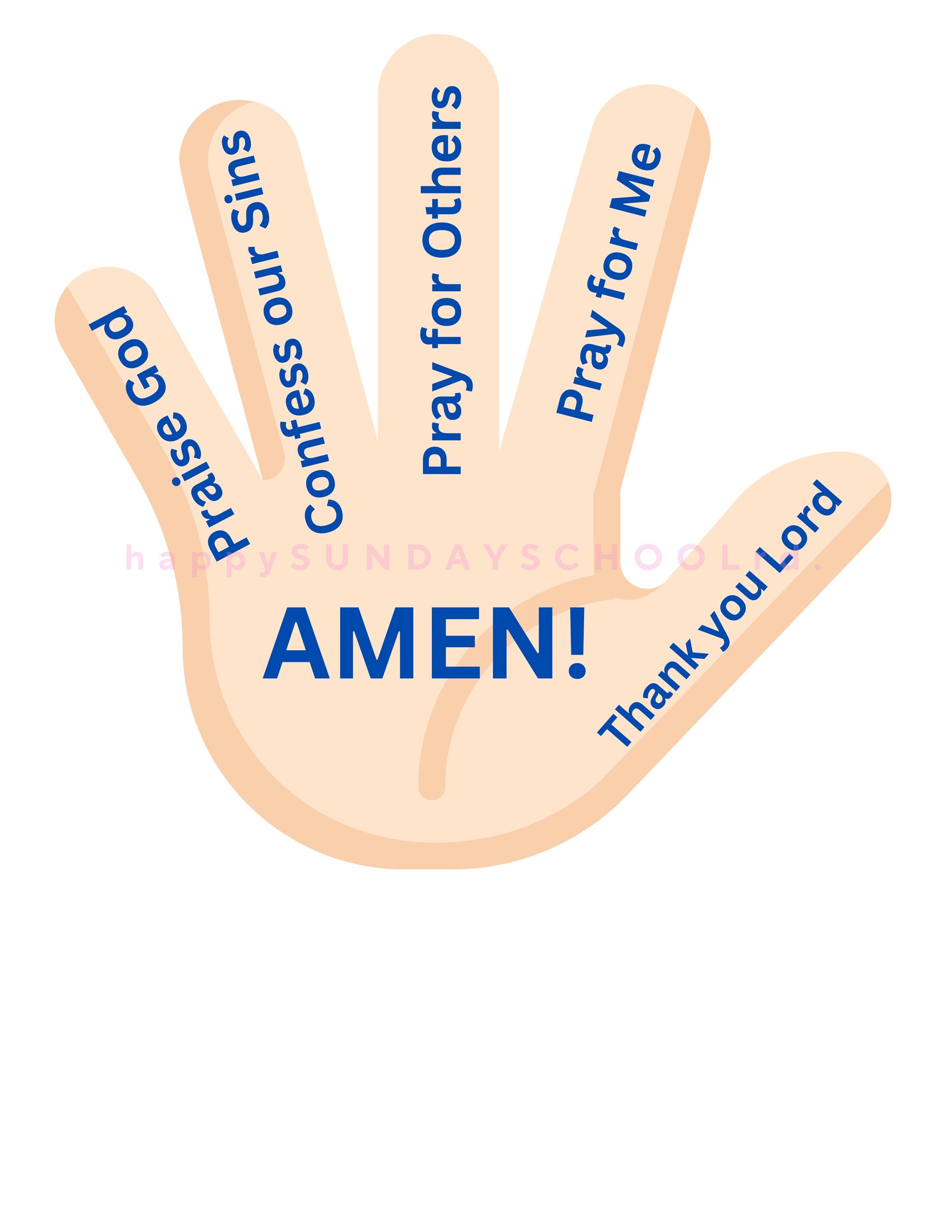 Prayer Hand Teaching Kids How to Pray the Lord's Way - Etsy
