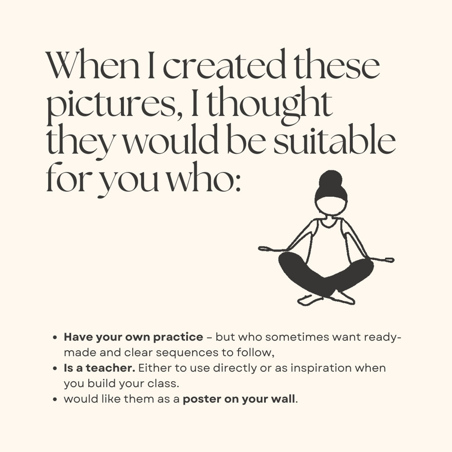 60 Minutes Vinyasa Flow Yoga Sequence, Hand Drawn, Stick Figures. Full ...